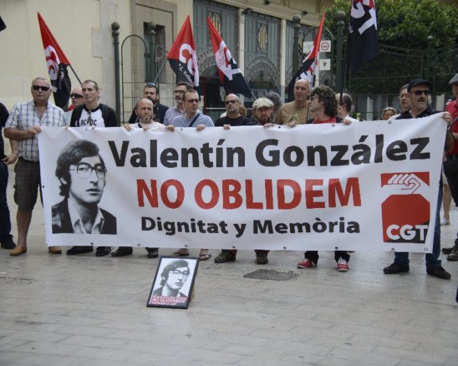 44 años del asesinato de Valentín González | CGT València